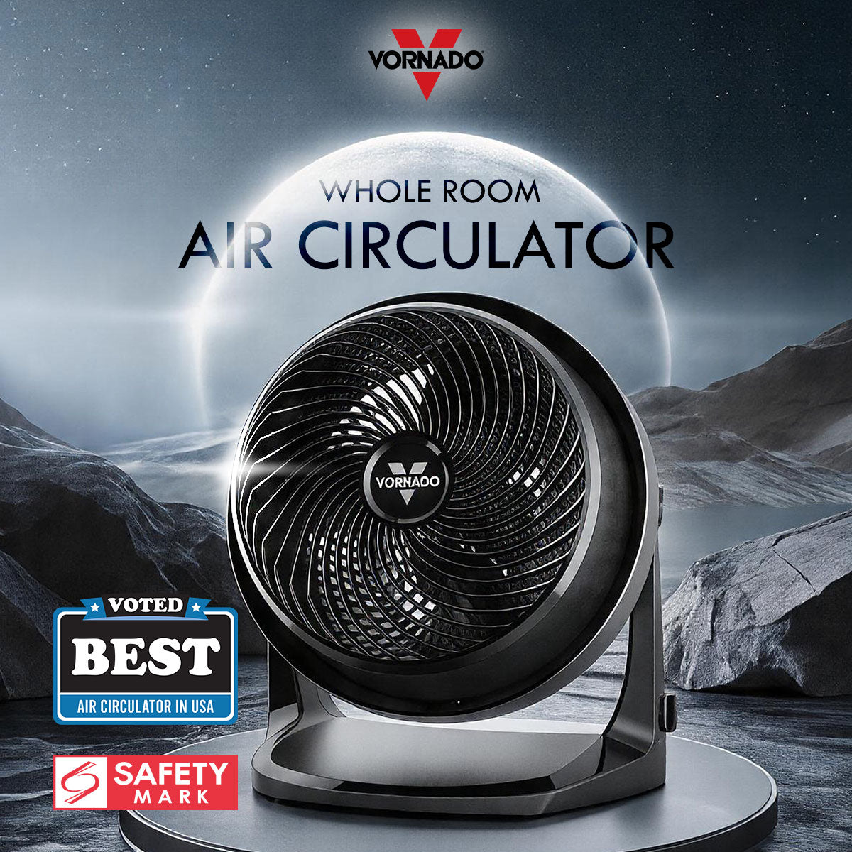 Vornado Whole Room Air Circulator – Powerful Vortex Action, 75-ft wind ...