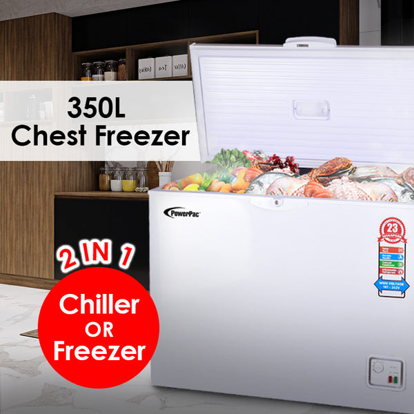 350L Chest Freezer CFC Free (PPFZ350) - PowerPacSG