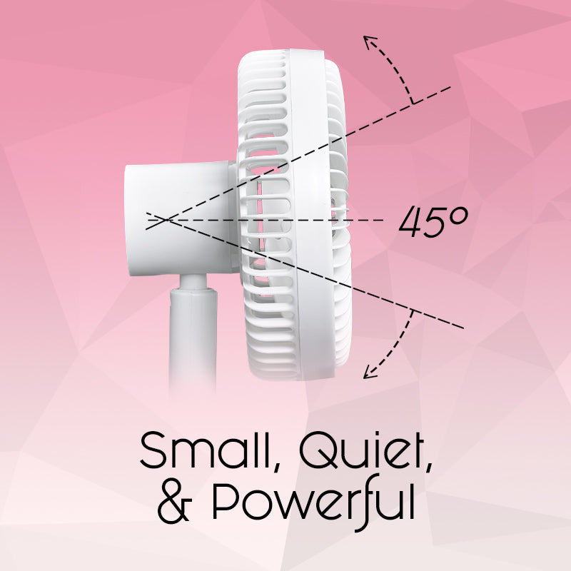 USB Fan Portable, Wireless Rechargeable, USB Fan, Desk Fan (PPUF227) B ...