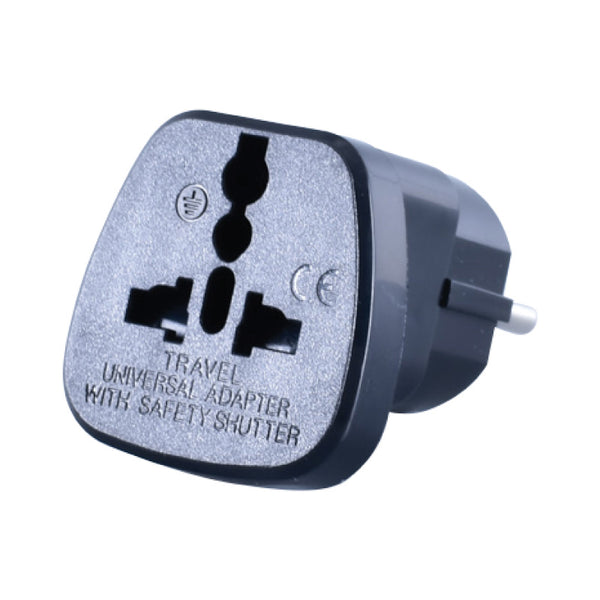 2X Multi Travel Adapter (PT11BK) Germany, France, Korea, Indonesia, Eu ...