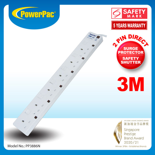 Extension Socket Extension Cord, Power Cord, Power Extension 6 way 3 m ...