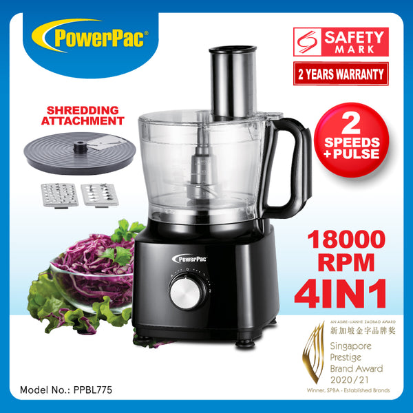 4in1 Multi-Functional Food Processor (PPBL775) - PowerPacSG